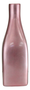 Pink Ceramic Vase - Square Decorative Vase Pearlized Bottle Neck Ornam ...